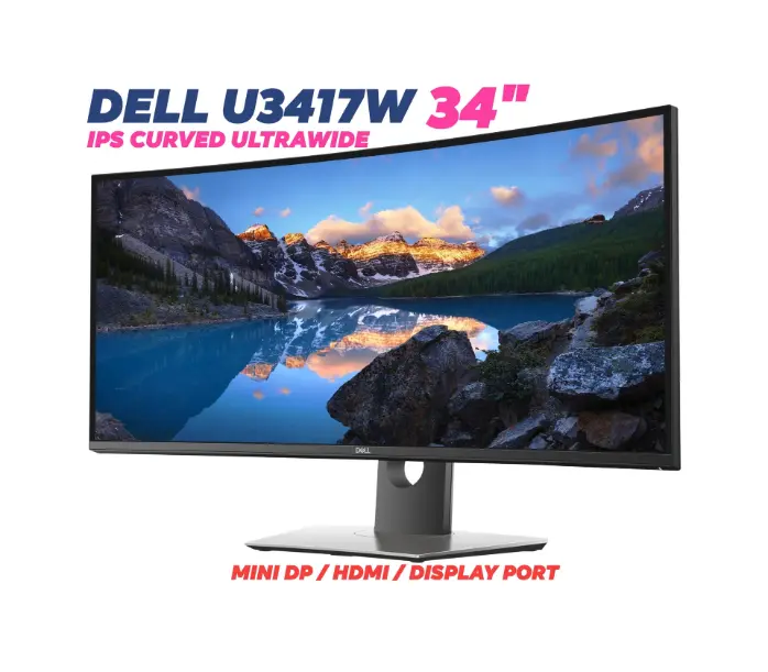Dell U3417W 34 inch Ultrawide IPS Curved 3440x1440 KVM 10-Bit ...